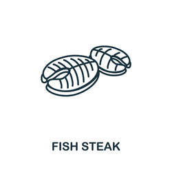 Steak icon 3d from food market collection Vector Image