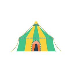 Green circus tent Royalty Free Vector Image - VectorStock