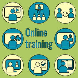 Edtech icon set Royalty Free Vector Image - VectorStock