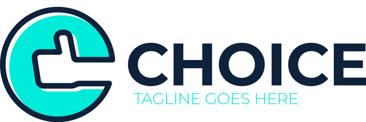 Letter c check logo design Royalty Free Vector Image