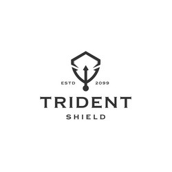 Trident snake logo Royalty Free Vector Image - VectorStock