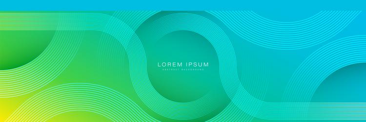 Abstract glowing blue and green gradient circle Vector Image