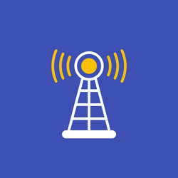5g antenna icon on white Royalty Free Vector Image