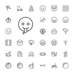 Fun icons Royalty Free Vector Image - VectorStock