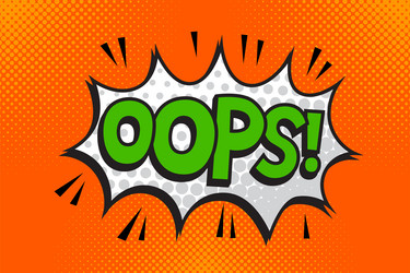 Oh comics book abstract background wording Vector Image