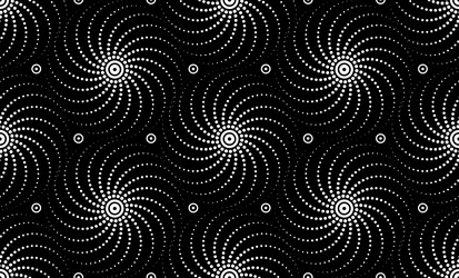 Circles stippled seamless pattern aesthetic Vector Image