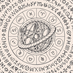 Magic card with astrology gemini zodiac sign Vector Image