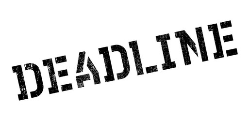 Deadline rubber stamp Royalty Free Vector Image