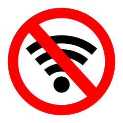 No internet signal icon Royalty Free Vector Image