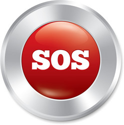 Metallic button Royalty Free Vector Image - VectorStock