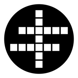 Crossword concept icon cross word graphic symbol Vector Image