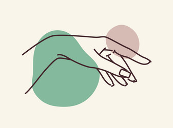 Female body line concept Royalty Free Vector Image