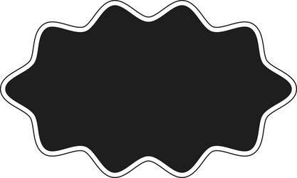 Sunburst label badge 8 wave starburst promo blast Vector Image