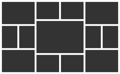 Collage photo frame layout Royalty Free Vector Image