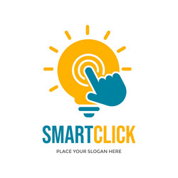 Click laboratory logo template this design use Vector Image