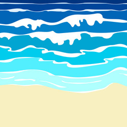 Coastal Ocean Landscape Royalty Free Vector Image