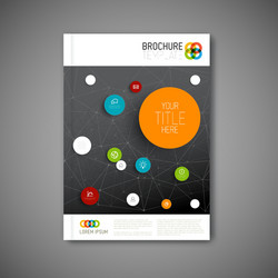 Modern abstract book cover template Royalty Free Vector