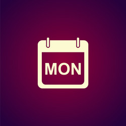 Days of the week modern design flat style icon Vector Image