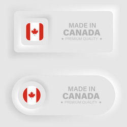 Made in canada graphic and label Royalty Free Vector Image