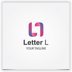 Modern letter l logo premium elegant template eps Vector Image