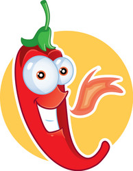 Hot chili mascot Royalty Free Vector Image - VectorStock