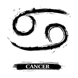 Cancer star zodiac symbol icon Royalty Free Vector Image