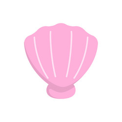 Shell graphic design template isolated Royalty Free Vector