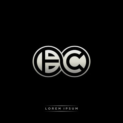 Bc logo monogram design template Royalty Free Vector Image