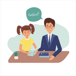 Cartoon Teacher Helping Student Vector Images (over 370)