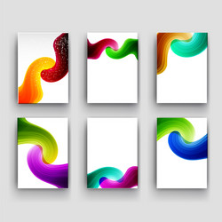 Minimal curve liquid spark wave background Vector Image