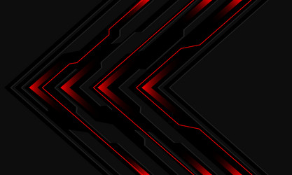 Abstract red black arrow circuit direction Vector Image