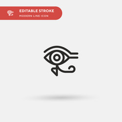 Eye of ra simple icon symbol Royalty Free Vector Image