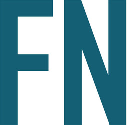 Initial letter fn shield hexagonal logo template Vector Image