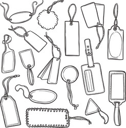 A set of simple tags labels Royalty Free Vector Image