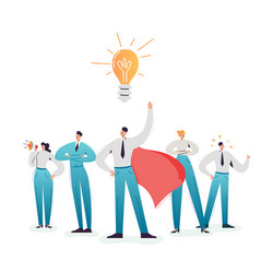 Business team work process teamwork company Vector Image