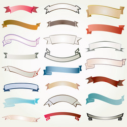 Elements ribbons and frames with flag colors Vector Image