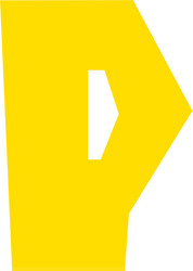 Simple font alphabet cuted from colored paper Vector Image