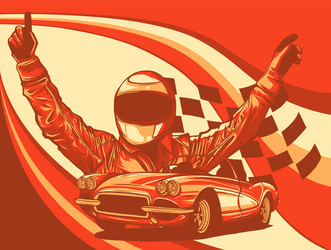A race car driver Royalty Free Vector Image - VectorStock