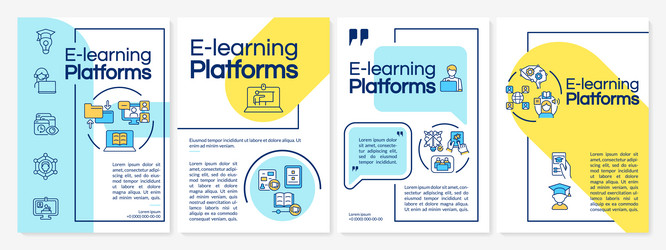 Online Education Flyer Layout Vector Images (over 530)