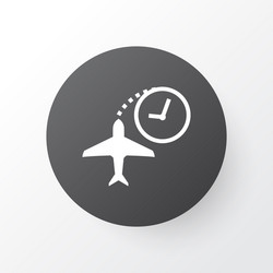 Flight time icon symbol premium quality isolated Vector Image