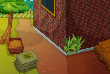 Back yard Royalty Free Vector Image - VectorStock