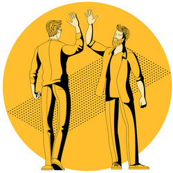 Women giving high five for power concept Vector Image
