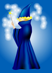 Sorcerer wizard Royalty Free Vector Image - VectorStock