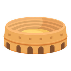 Amphitheater arena icon cartoon work fight Vector Image