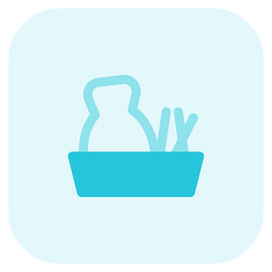 Traditional british battered fish and fried chips Vector Image