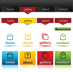 Website design template Royalty Free Vector Image