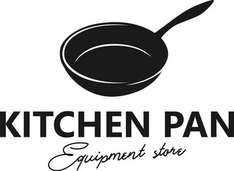 Restaurant logo with kitchen elements Royalty Free Vector