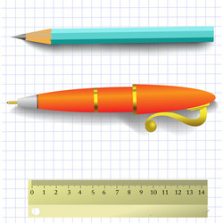 Notebook and pen Royalty Free Vector Image - VectorStock
