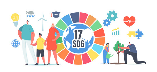 Sdg sustainable development goals restoration Vector Image