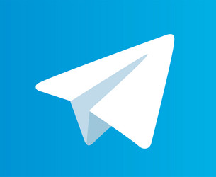 Telegram social media icon symbol element Vector Image